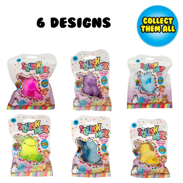 Squish-Meez Sticky Pals 12-Pack - Fun Fidgets - Wowow Toys